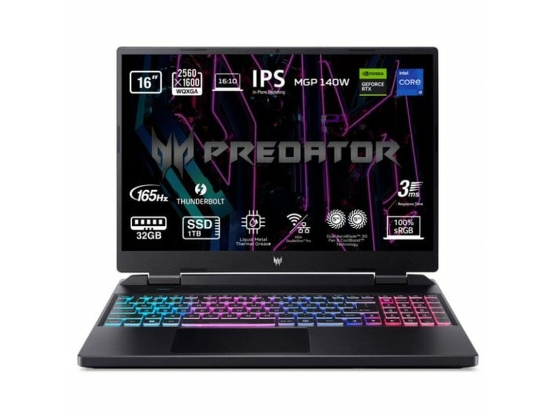 Portátil Notebook ACER I9-13900Hx 32 Gb Ram 16 1 Tb Ssd | Worten.pt