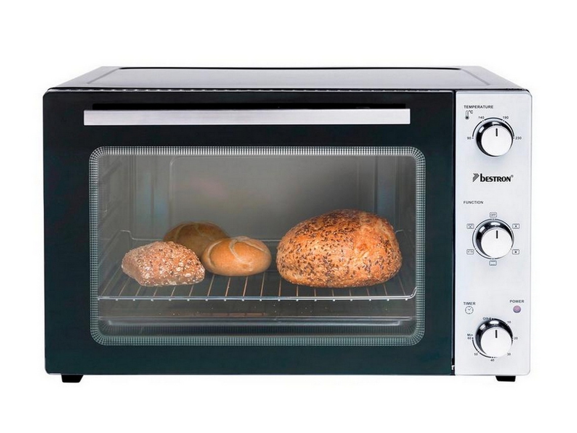 Mini-forno BESTRON AOV55 (55 L - 2000 W - Preto) | Worten.pt