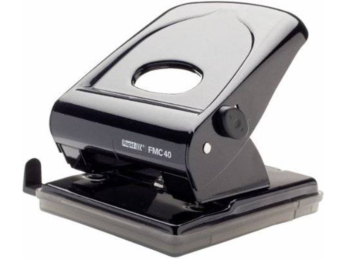 Furador RAPID Preto (2 furos - Capacidade de Furação: 40 folhas ...