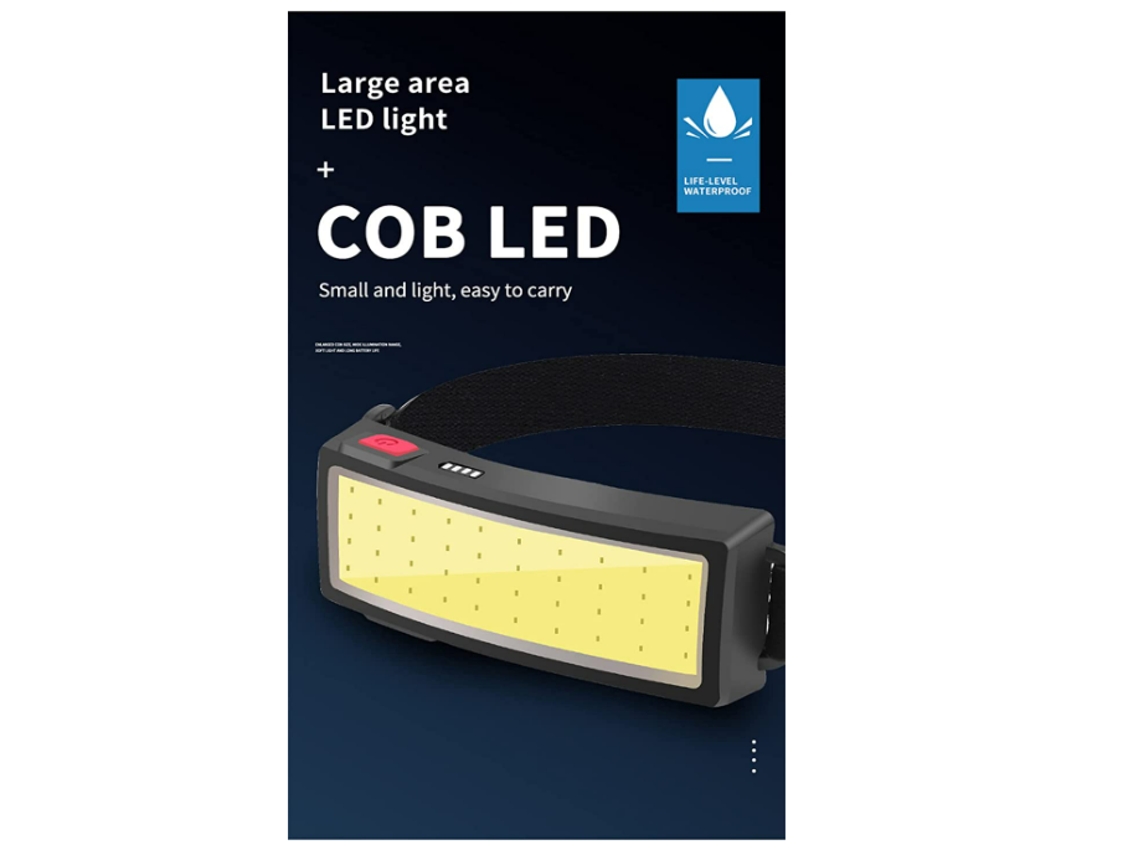 Farol, farol COB super brilhante, feixe largo de 10.000 lúmens, farol ...