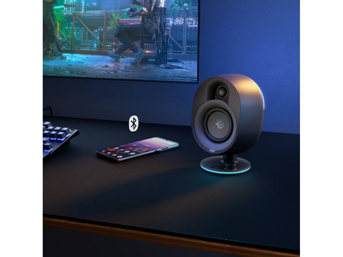Colunas Gaming Bluetooth STEELSERIES Arena 7 (Preto) | Worten.pt