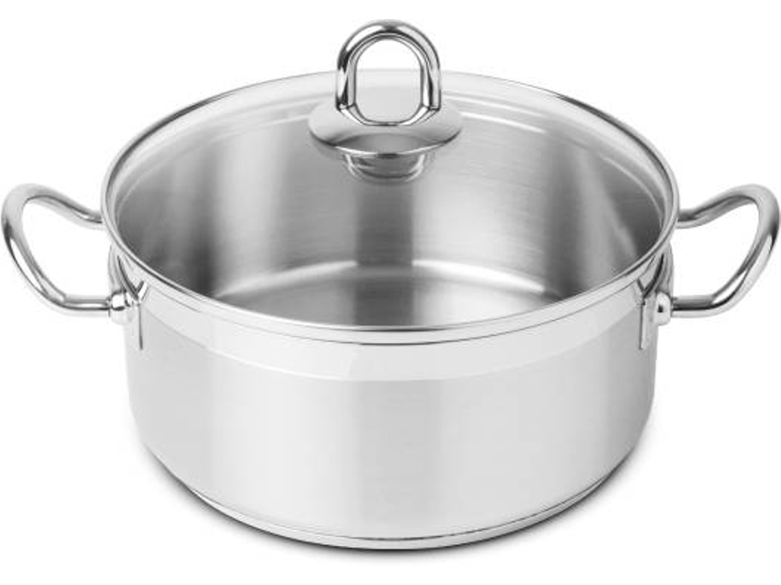 Trem de Cozinha e Caçarola SILAMPOS Nautilus Glass 10 peças | Worten.pt