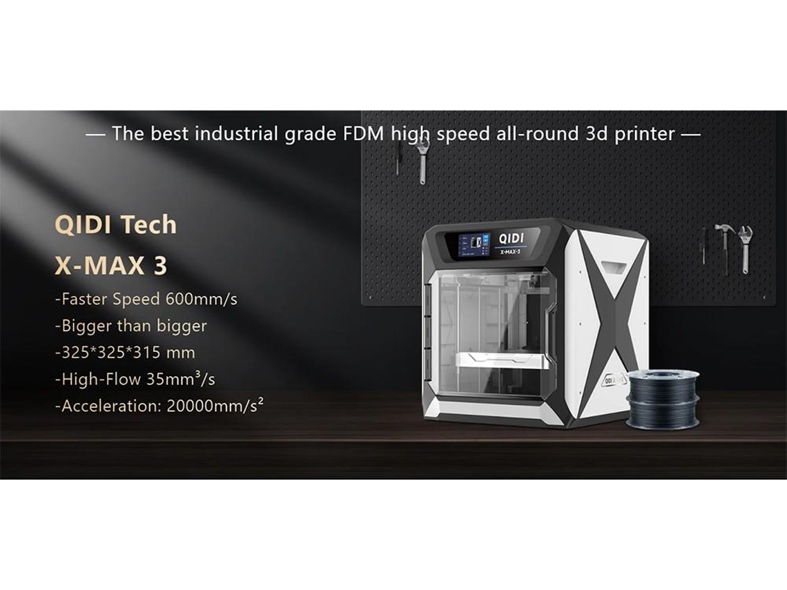 Impressora 3D Qidi Tech X-Max 3 Nivelamento Automático 600Mm QIDI | Worten.pt