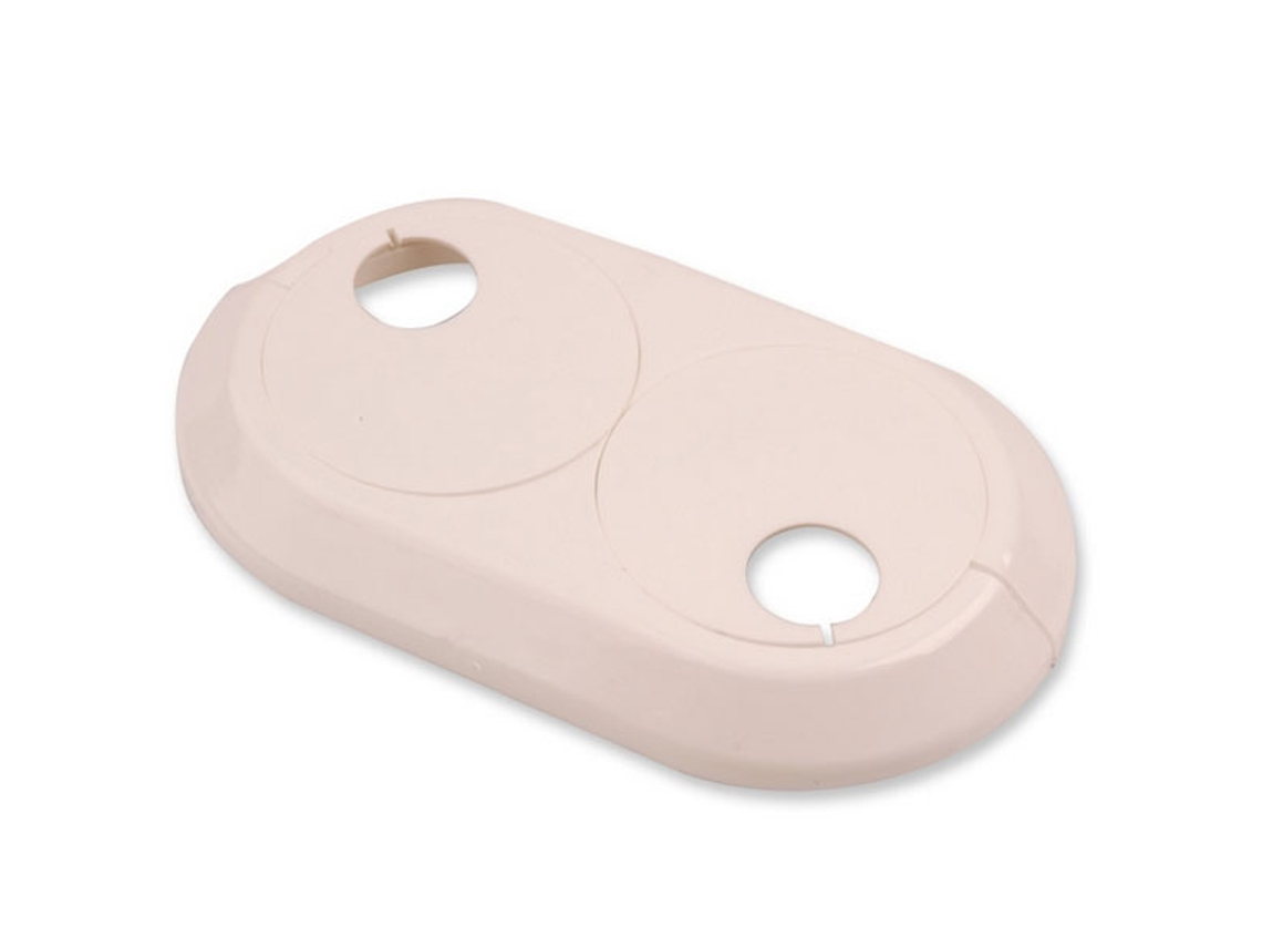 Colar de Roseta Duplo em PVC Branco para Tubo de Água do Radiador de ...