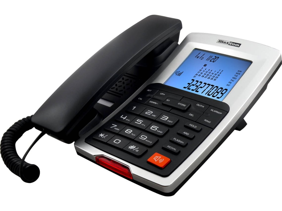 Telefone Fixo MAXCOM KXT709 Cinzento | Worten.pt