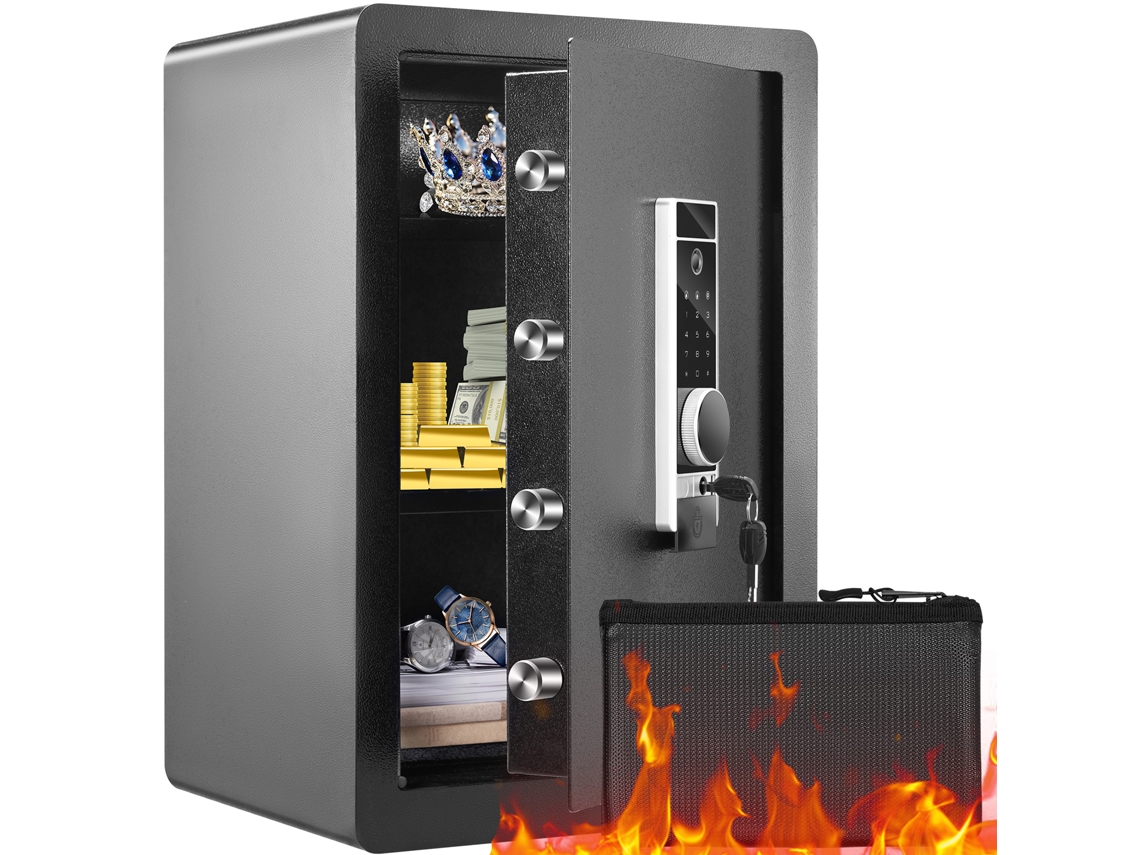 Vevor 2,2 Pés Cúbicos Seguros Cofre Aço Carbono Laminado a Frio | Worten.pt