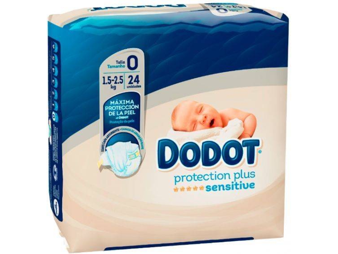 Fraldas DODOT Sensitive (T0 - até 3 Kg - 24 un) | Worten.pt