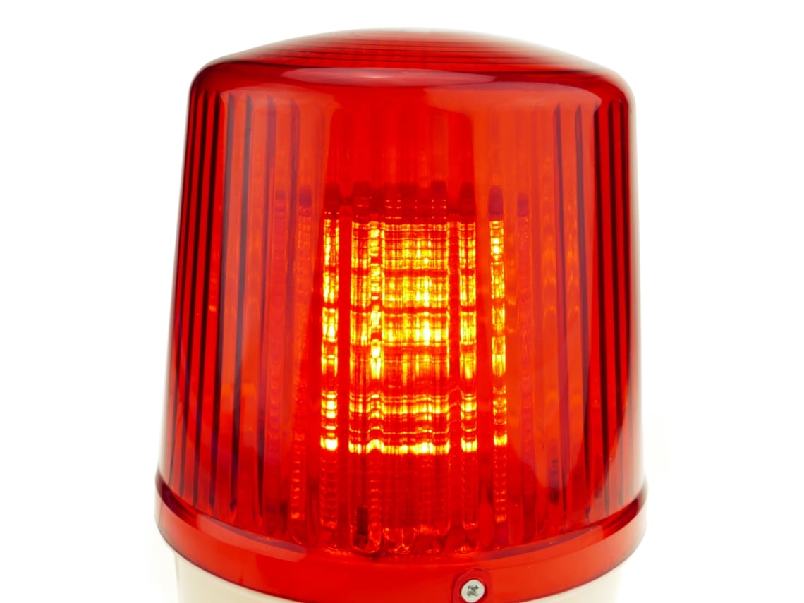 Luz Vermelha Led 160 Mm Com Efeito De Rotação para Alarme De Emergência ...