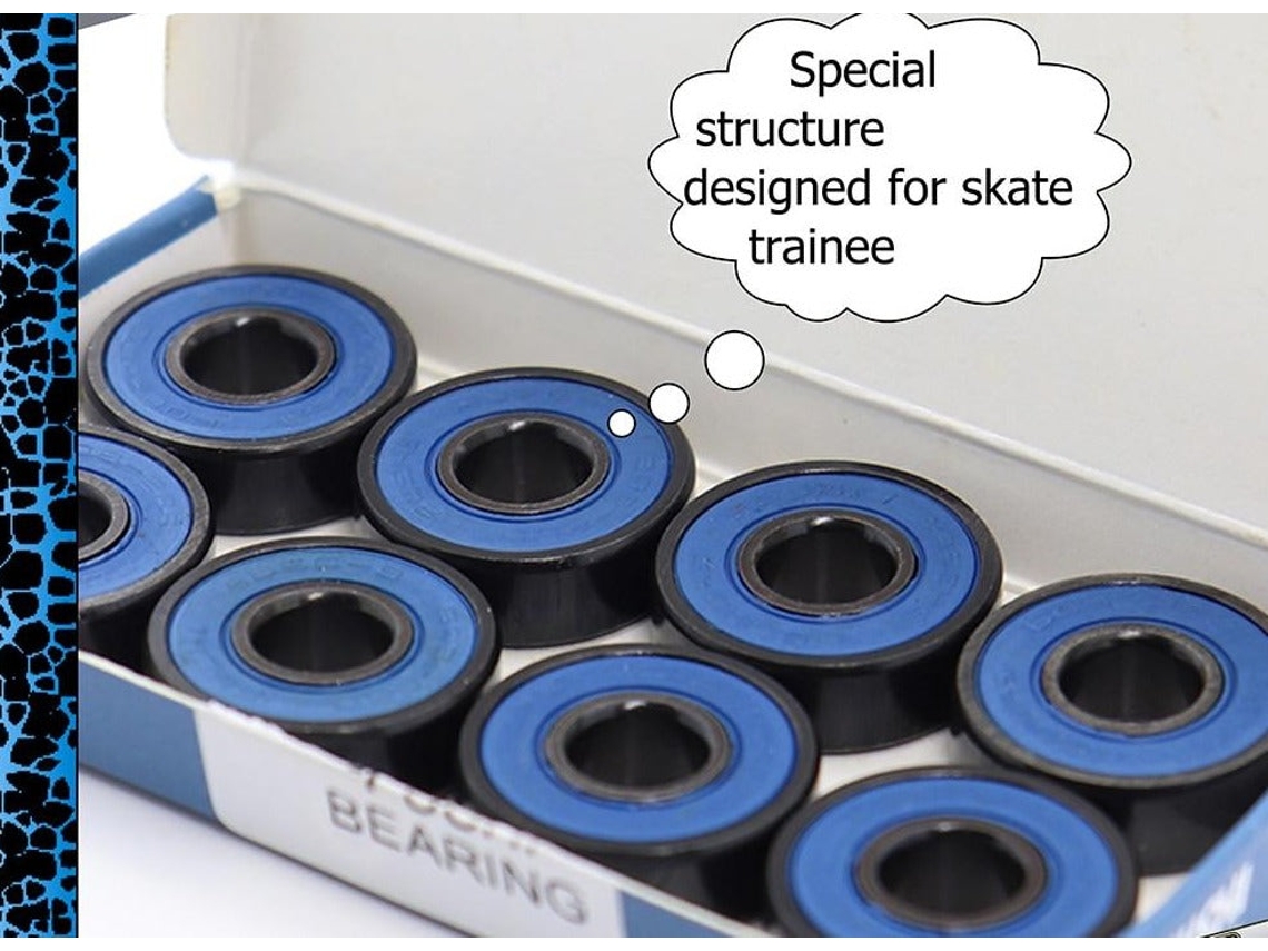 Rolamento Da Roda Do Patim em Linha 608Rs-Azul / 16Pcs SLOWMOOSE (Azul ...