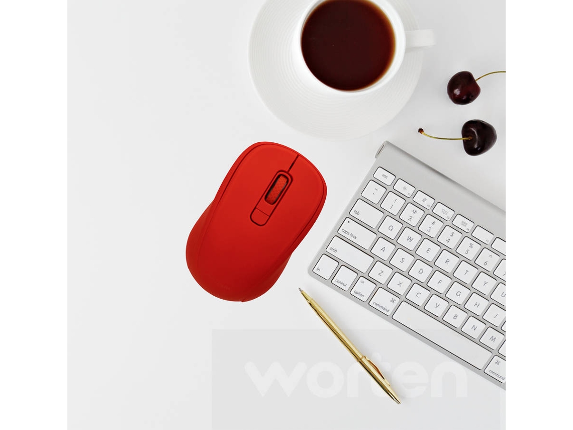 Rato MITSAI R511 (Wireless - Casual - 2400 dpi - Vermelho) | Worten.pt