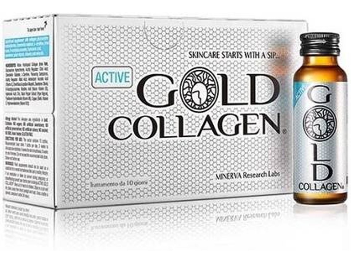 Chá GOLD COLLAGEN Colágeno Ativo (10 frascos de 50ml) | Worten.pt
