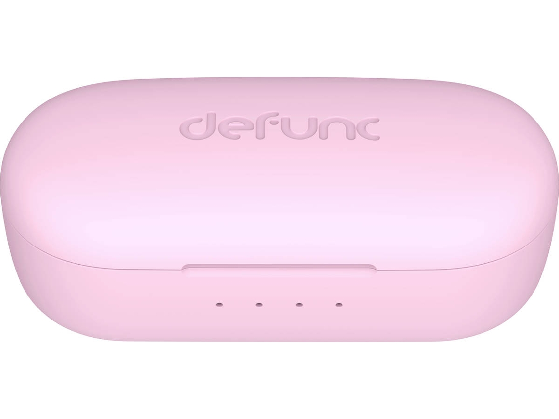 Auriculares Bluetooth True Wireless DEFUNC True Basic (In Ear - Microfone - Rosa) | Worten.pt