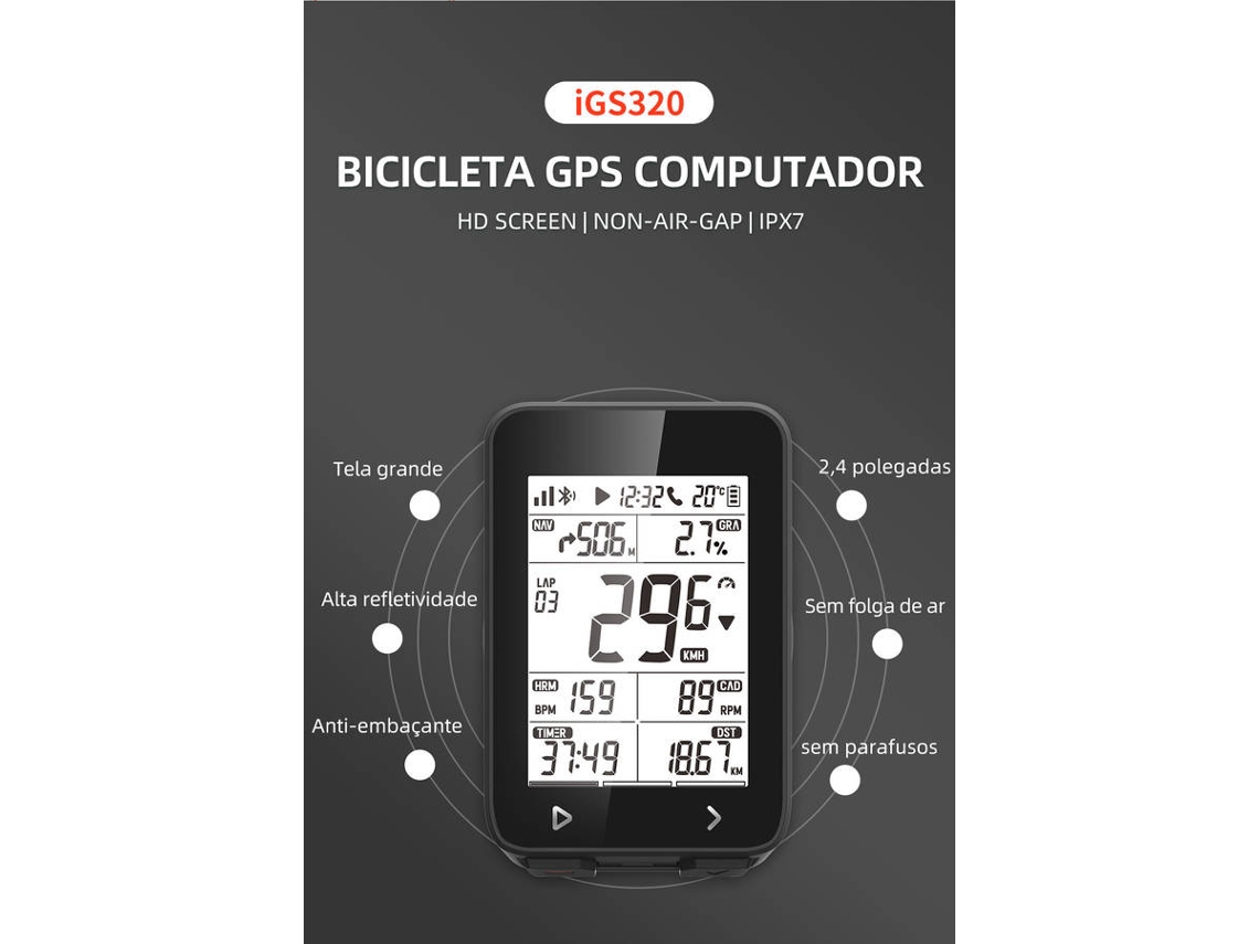 Ciclocomputador iGPSPORT iGS320 | Worten.pt
