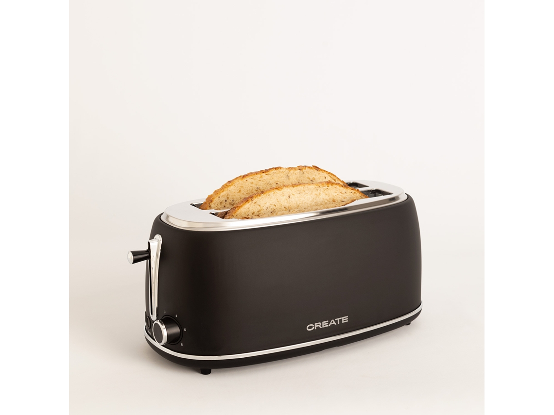 Torradeira CREATE Toast Retro Stylance Xl Preto | Worten.pt