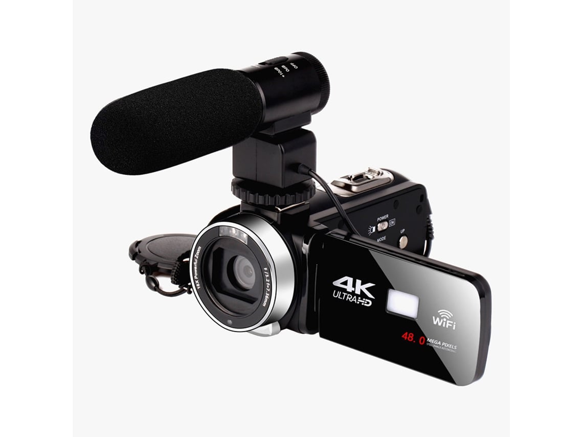 Câmara de Filmar OHPA Komery (4K - Wifi - Zoom Ótico 16x) | Worten.pt