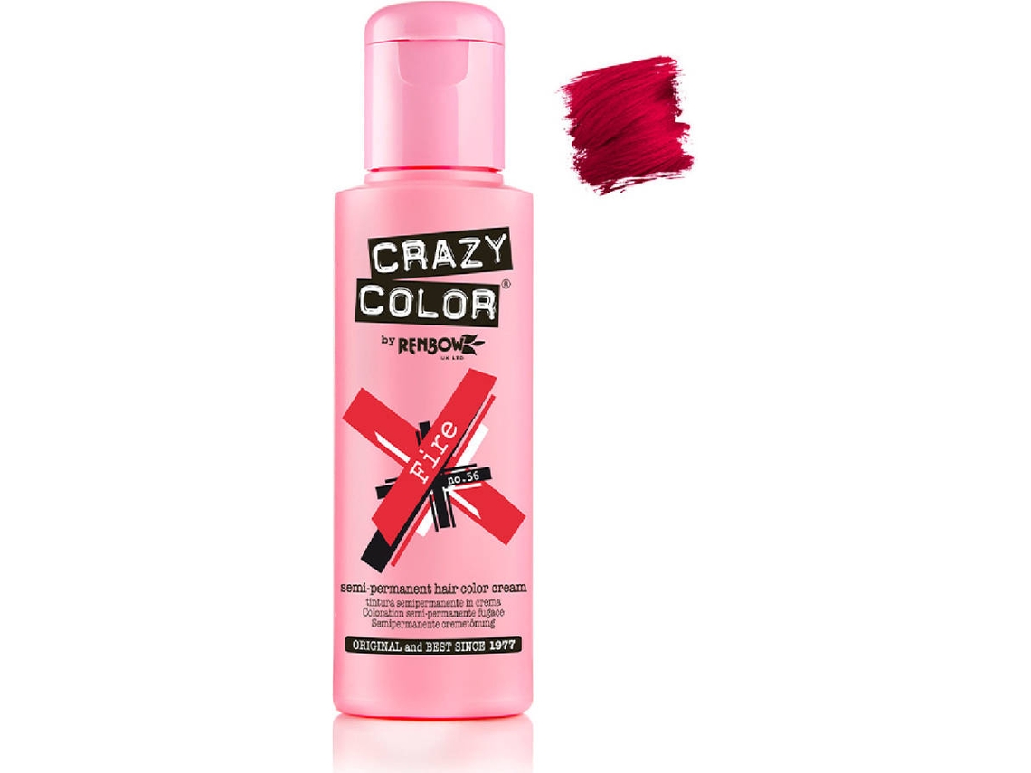 Coloração Semi Permanente CRAZY COLOR Fire no. 56 (100 ml) | Worten.pt