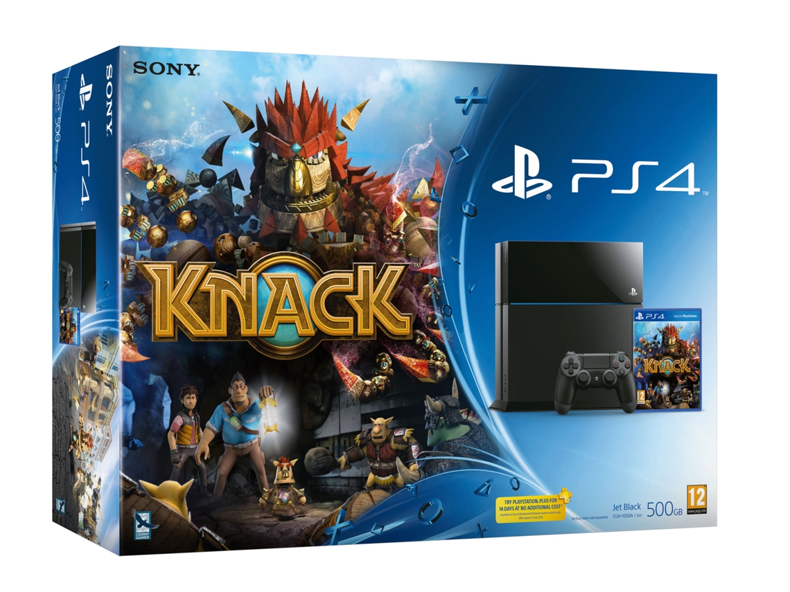 Consola PS4 Standard + Knack (500 GB) | Worten.pt