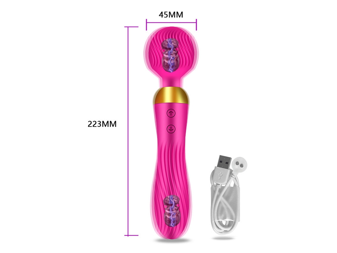 Vibrador Poderoso de 18 Frequências Estimulador de Clitóris Massageador de Ponto gFeminino ...