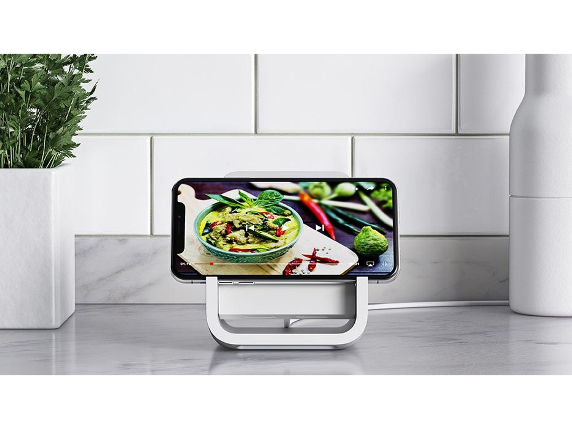 Logitech Powered Wireless Charging Stand Branco Interior | Worten.pt