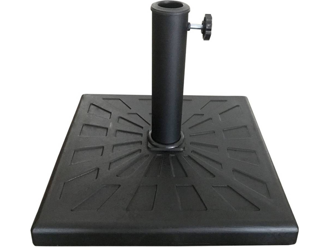 Base de Guarda-sol AKTIVE (Preto - Plástico - 51x51x7 cm) | Worten.pt