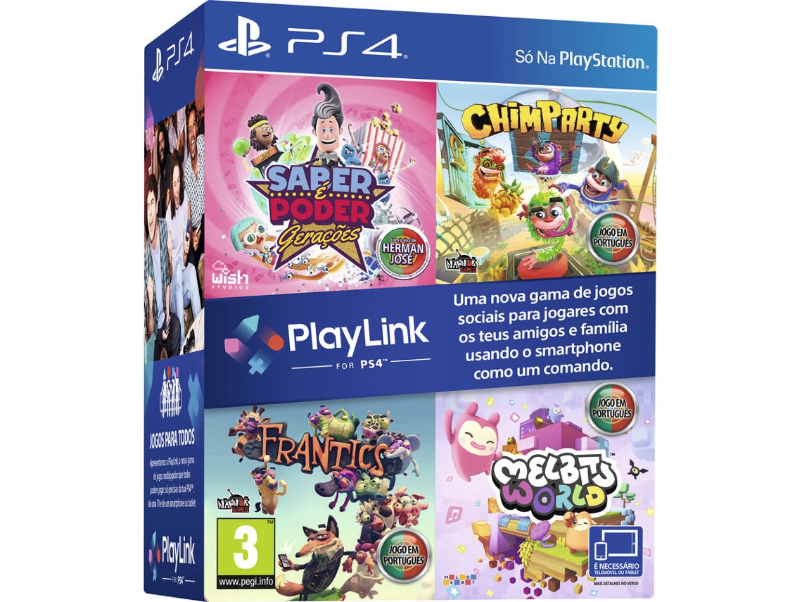 Jogo PS4 Saber é Poder Gerações + Chimparty + Frantics + Melbits World ...