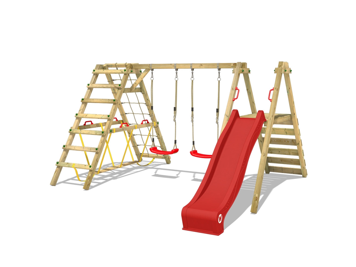 Multi-Atividades WICKEY Duplo Baloiço Smart Shake com Escorregador e ...