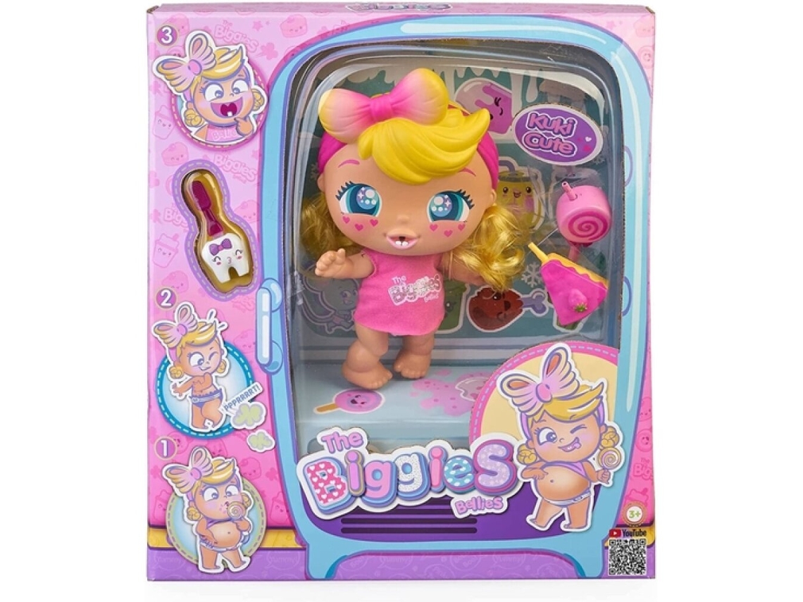 Boneca FAMOSA Baby-Puppe Famosa The Biggies Kuki Cute (Idade Mínma ...