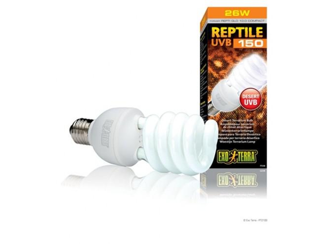 LÃ¢mpada Uvb 150 10.0 de Baixo Consumo Exo Terra 25 W | Worten.pt