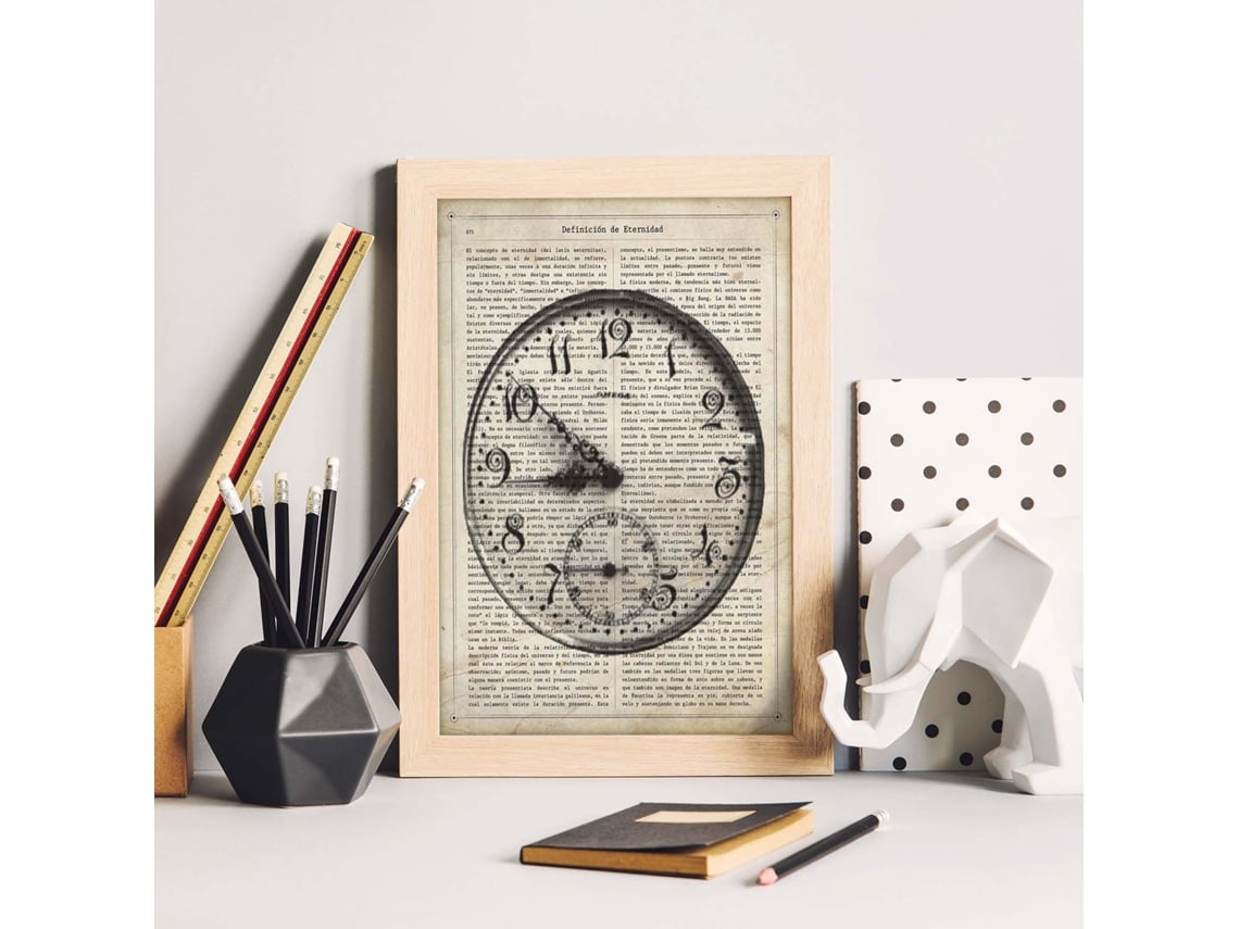 Pôster De Relógio. Luminas Vintage Para Pôsteres Com Design E ...