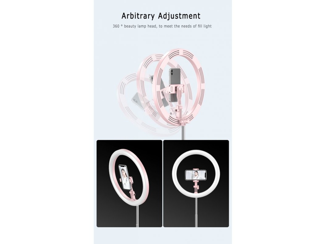 Y2 Selfie Fill Light Desktop Led Ring Light para Suporte de Tripé ...