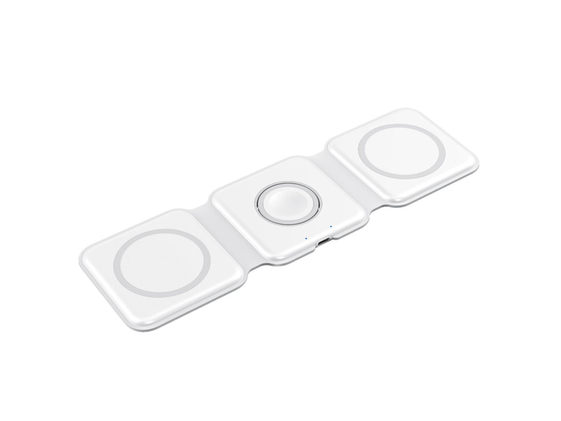 Carregador Wireless Compacto 15W CHRONUS 3 em 1 Branco | Worten.pt