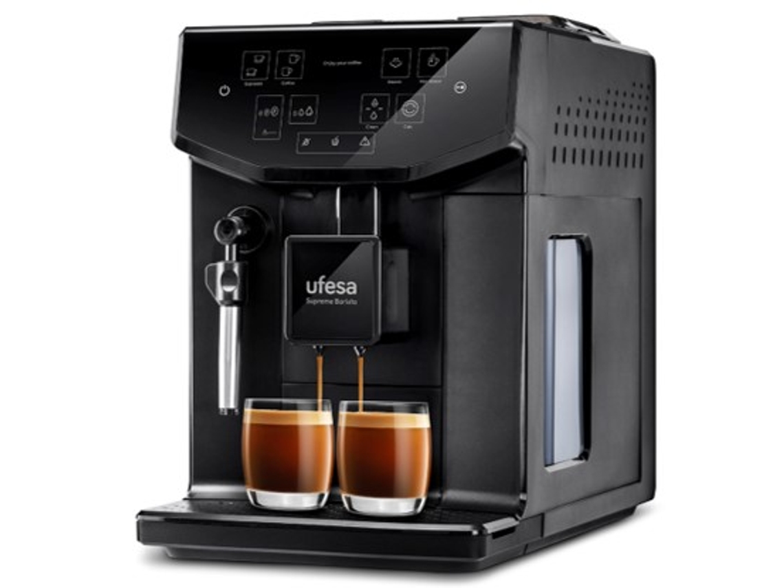 Máquina de Café UFESA Supreme Barista (20 bar - 5 Níveis de Moagem ...