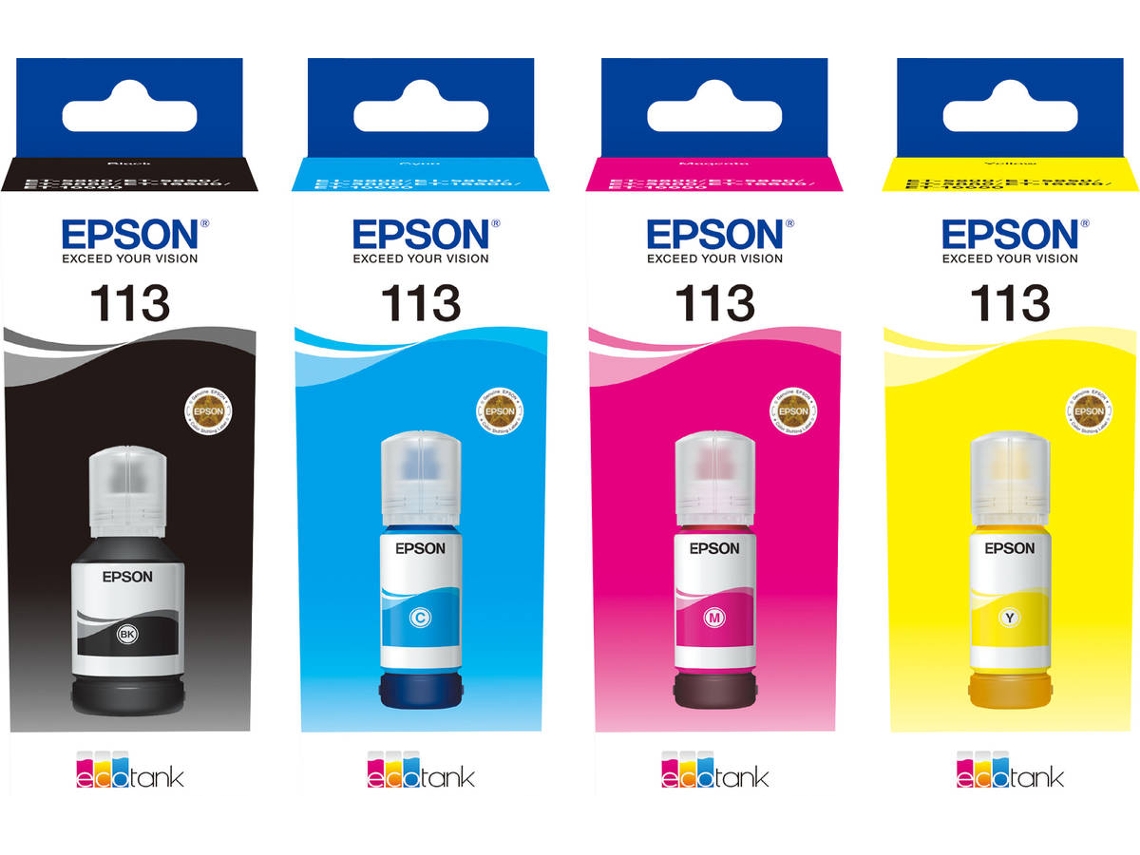 Tinteiro EPSON 113 EcoTank Amarelo | Worten.pt