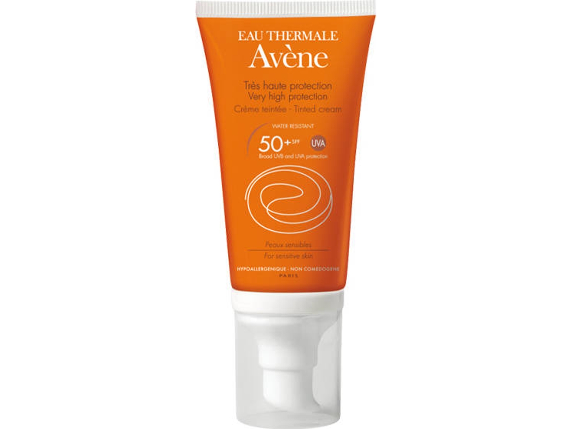 Protetor Solar AVÉNE Solar com Cor FPS 50+ Pele Seca e Sensível (50 ml ...