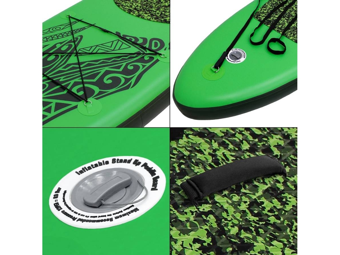 Conjunto de Stand Up Paddle ECD GERMANY Makani Verde (320 x 82 x 15 cm ...