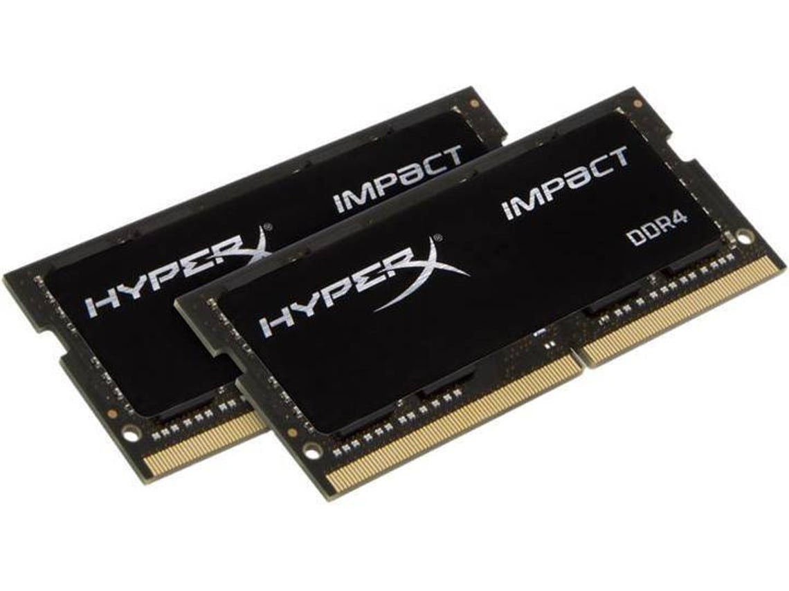Memória RAM DDR4 KINGSTON HyperX Impact (2 x 32 GB - 2666 MHz - CL 16 - Preto) | Worten.pt