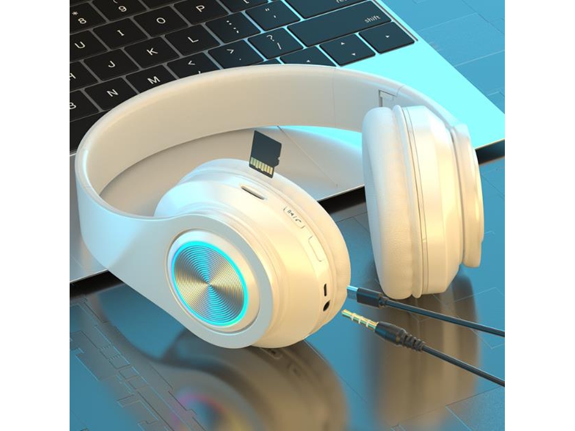 Auscultadores Bluetooth SENLIN over-ear subwoofer | Worten.pt