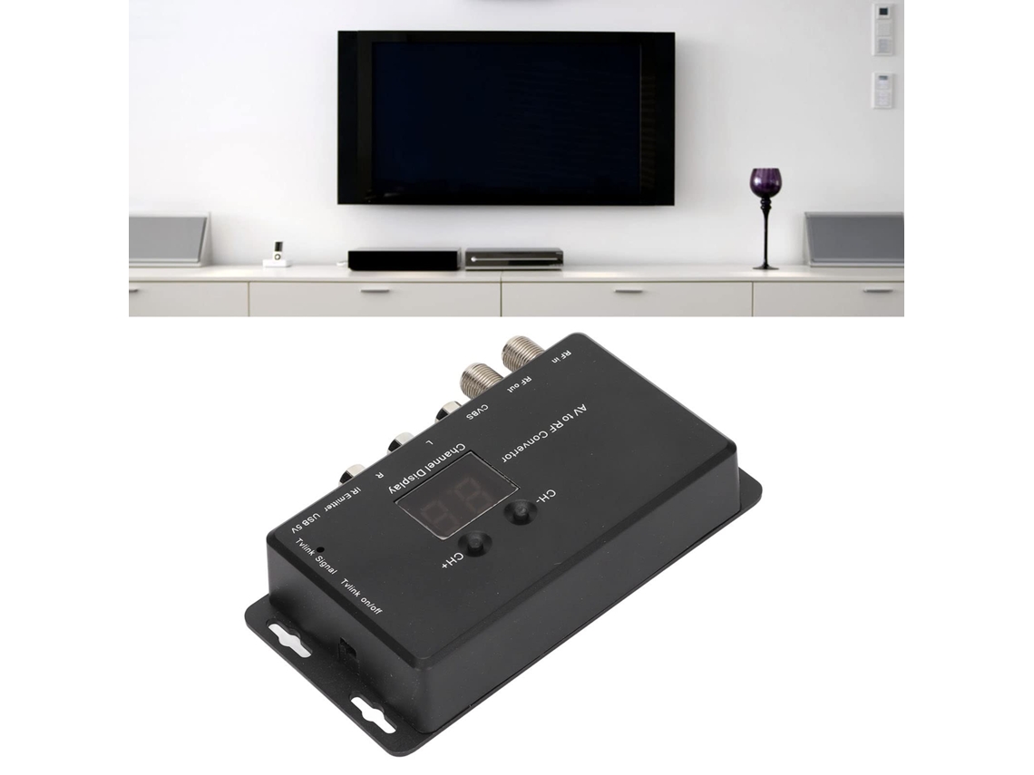 Modulador Uhf Modulador de Tv Link Pal Ntsc Av para Rf Moduladores de ...