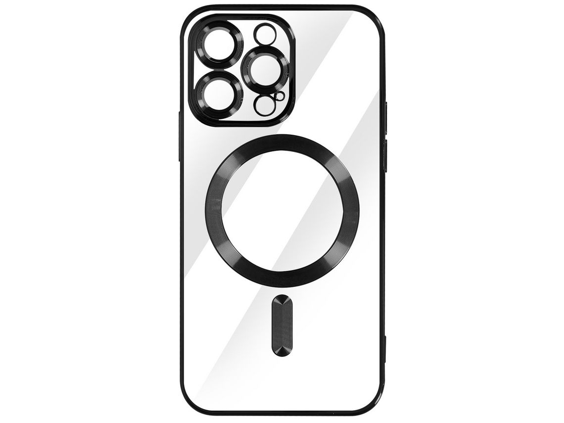 Capa Magsafe para iPhone 14 Pro Max Silicone Proteção Câmara Preto ...