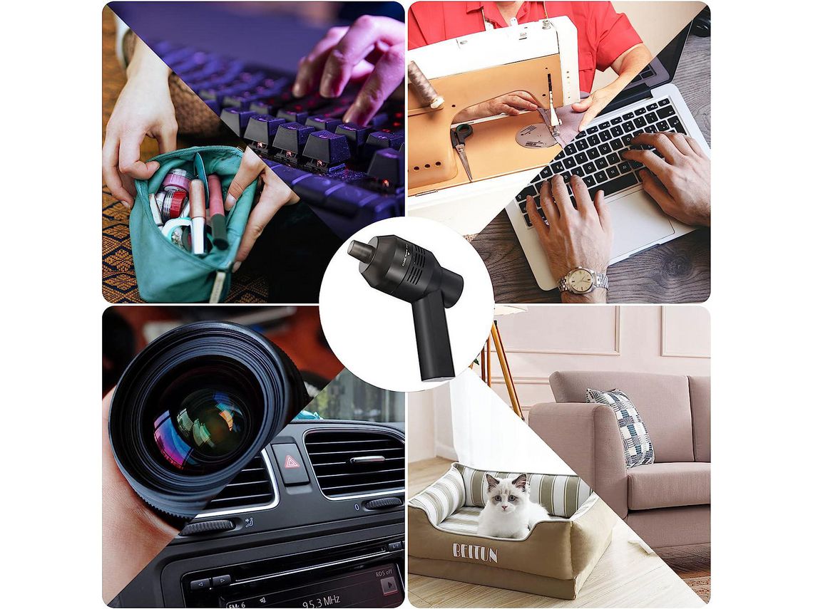 Computer Keyboard Vacuum Cleaner Mini Rechargeable Powerful Cordless ...