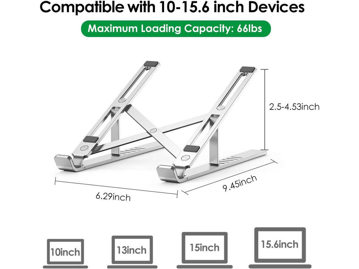 Suporte para Laptop Suporte para Notebook de Alumínio Ajustável ...