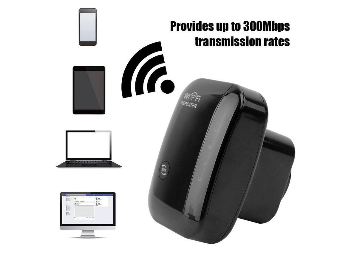Wifi Extender Signal Booster Wireless Internet Long Range Amplifier Eu ...