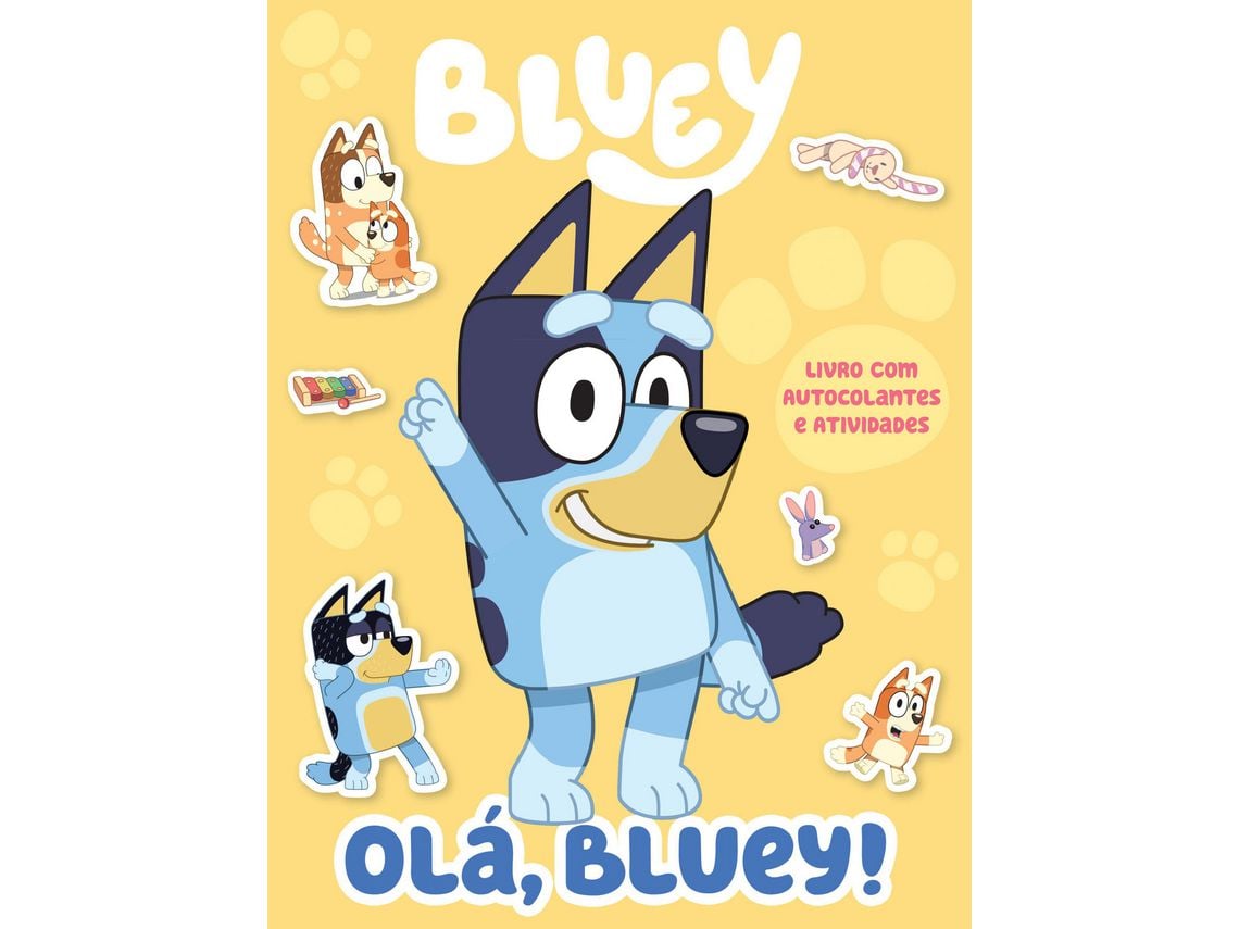 Livro Bluey: Olá, Bluey!: Livro com autocolantes de AAVV ( Português ...