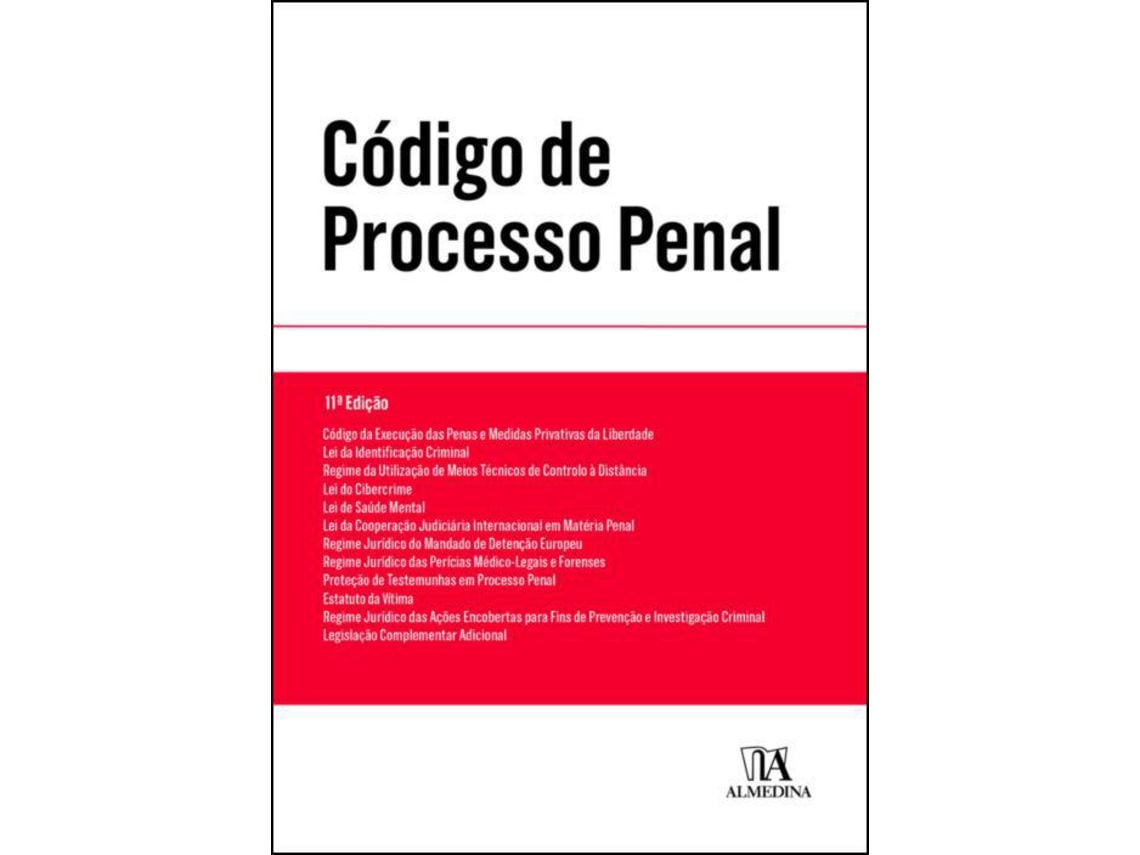 Livro CÓDIGO DE PROCESSO PENAL - 11ª Edição de Almedina ( Português ...