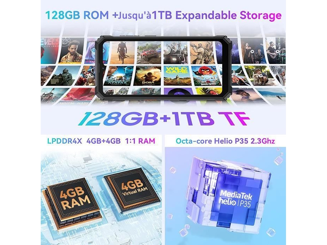 Smartphone BLACKVIEW BV6200 Pro 6.56'' 8GB 128 GB Verde | Worten.pt