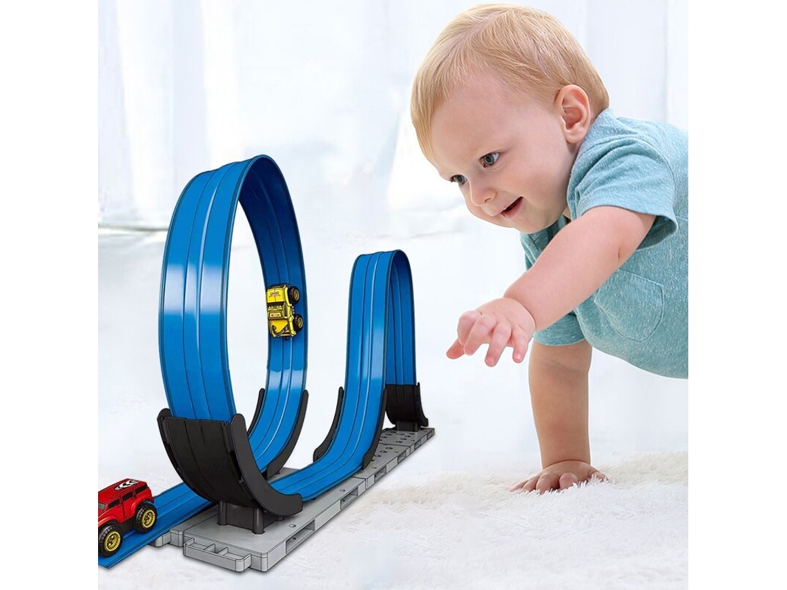 1:64 Scale Electric Double Remote Control Car Racing Track Toy Autorama ...