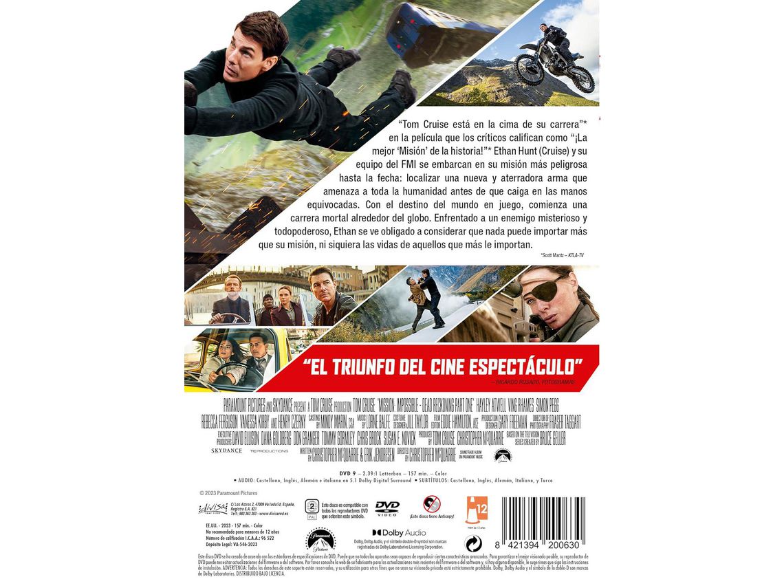 Mission: Impossible Dead Reckoning Part One - Misión: Imposible Sentencia Mortal Parte Uno ...