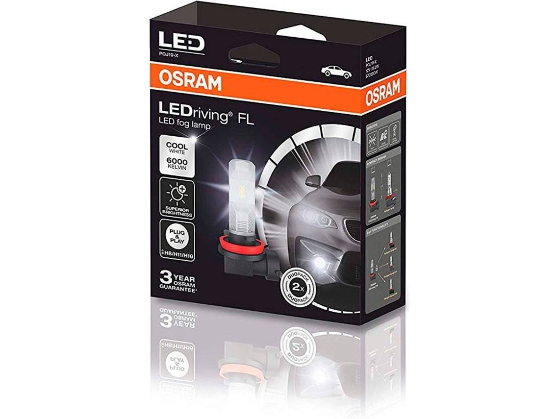 Lâmpada OSRAM H8 LEDriving® FL FS (6000K - LED - 16 x 14 x 6 cm) | Worten.pt
