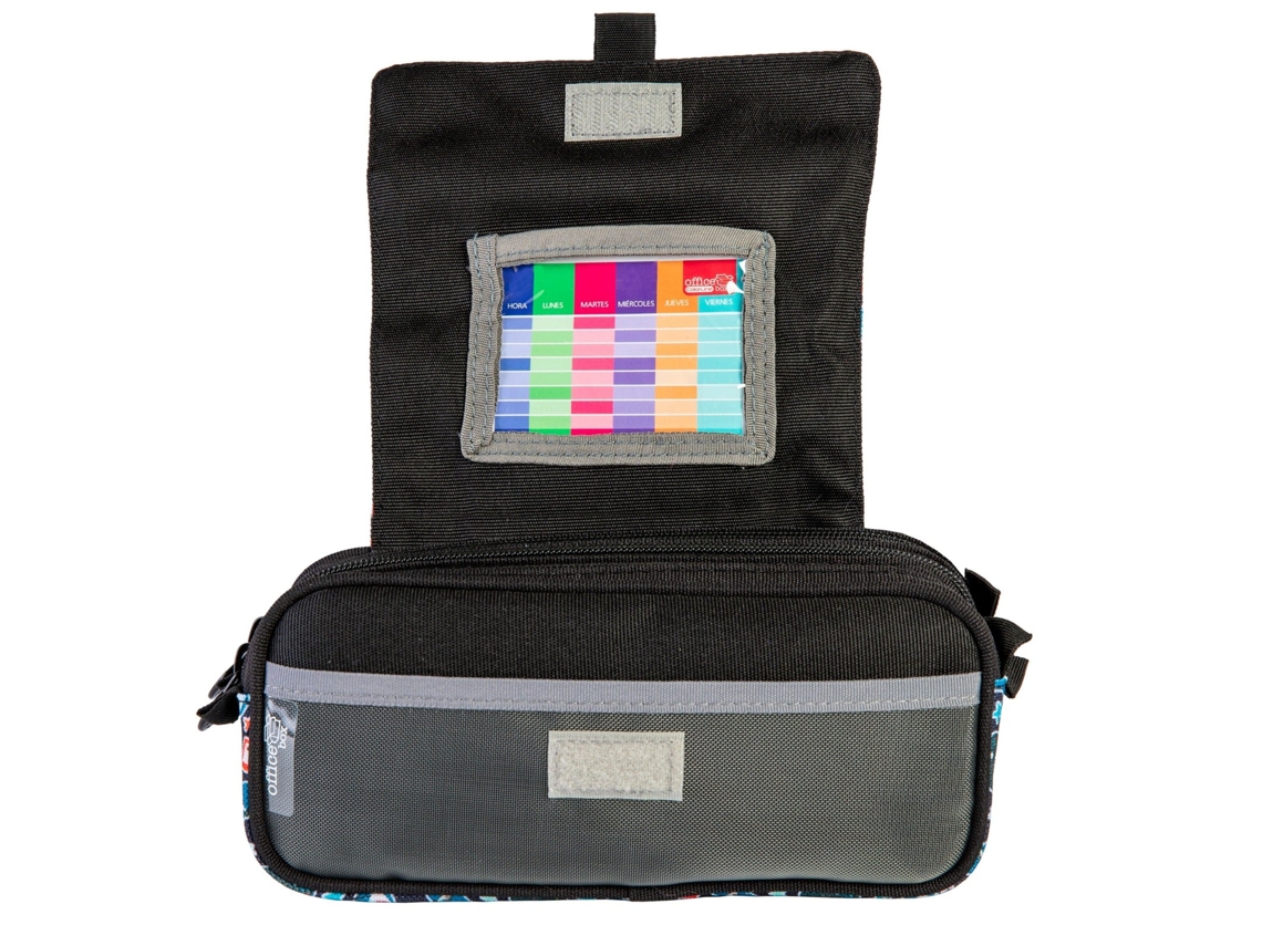 Estojo Triplo com Material Escolar COLEPACK Design 2022 Boys (Preto ...