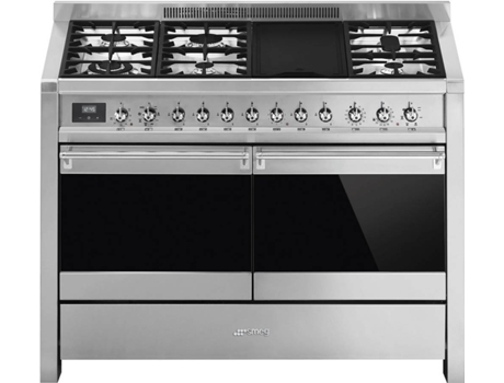 Fogão ELECTRICO SMEG A4-81 (61 L - Gás Natural - Inox) | Worten.pt